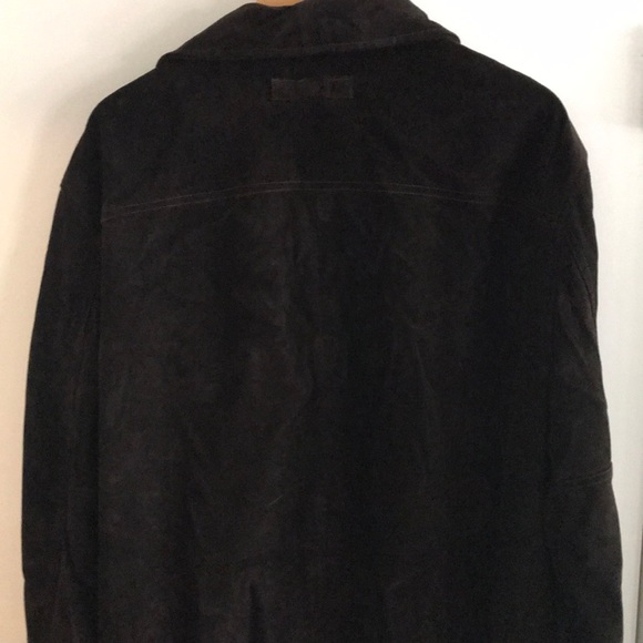 GAP | Jackets & Coats | Mens Brown Brushed Leather Jacket Gap Medium ...